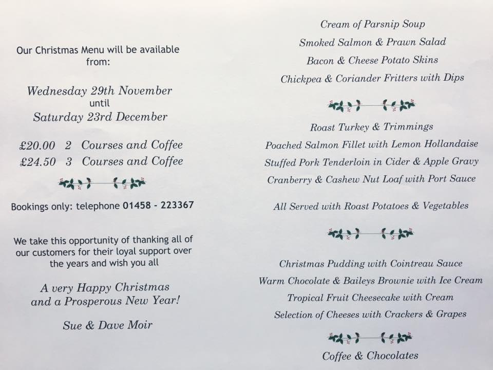 Menu at The Quarry Inn pub & bar, England