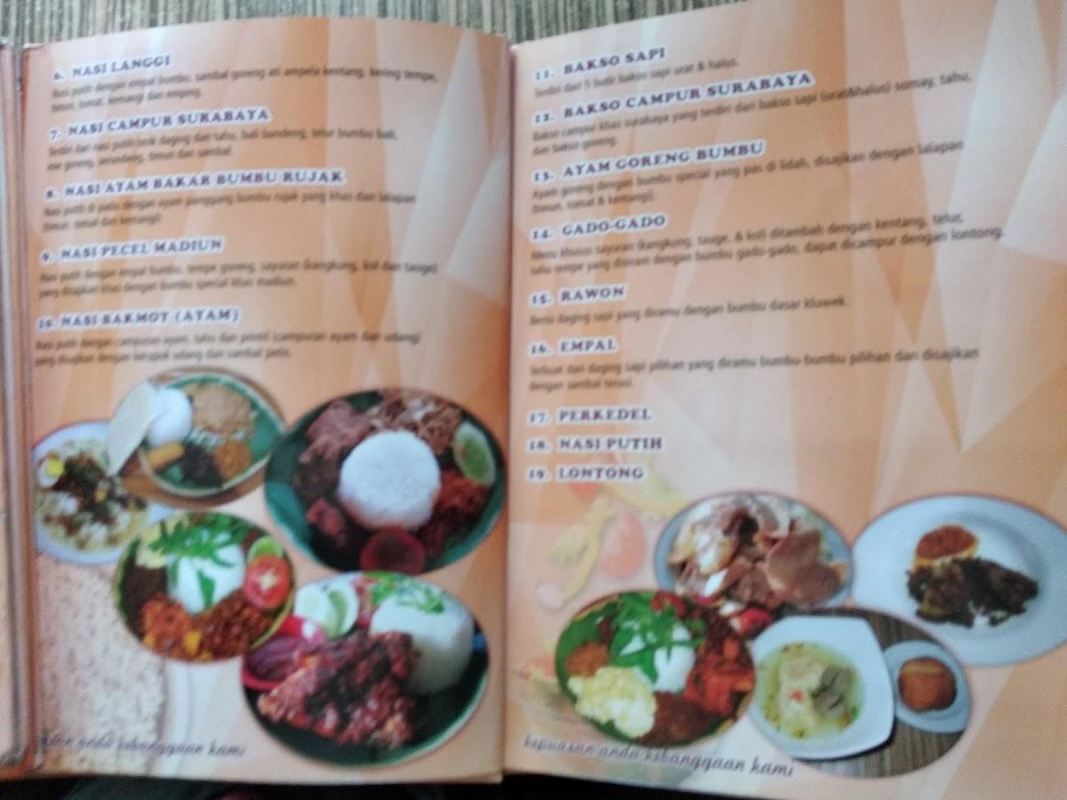Menu at Soto Lamongan Kedoya restaurant, West Jakarta, Jl. Kedoya Raya ...