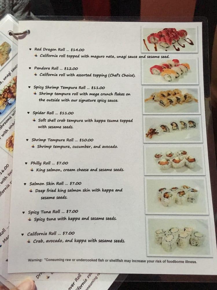 Menu at Pandora Cafe Karaoke/Bar & Grill, Honolulu