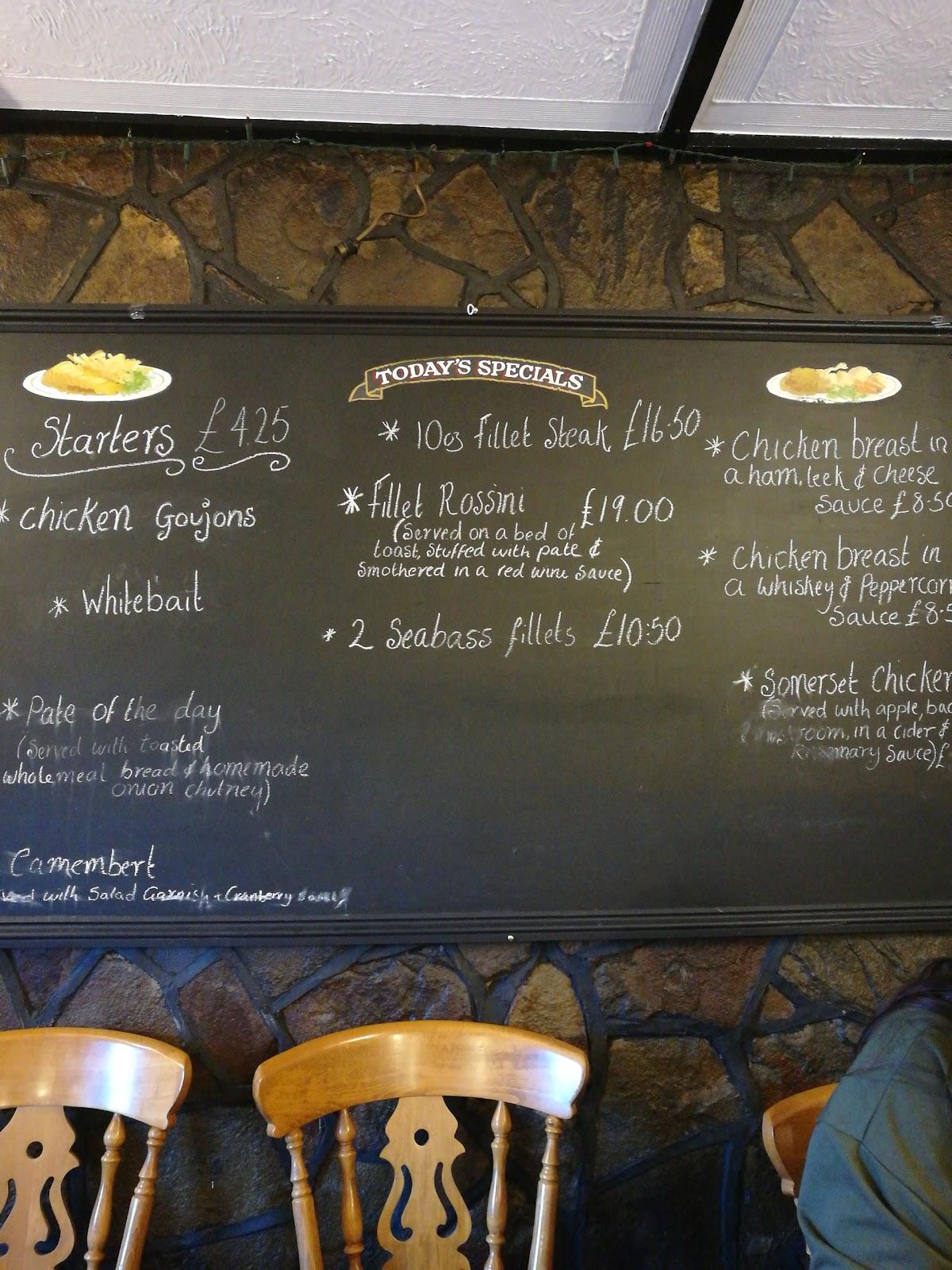 Menu at Rock & Fountain Inn pub & bar, Neath, Ynysgollen/Glynneath Rd