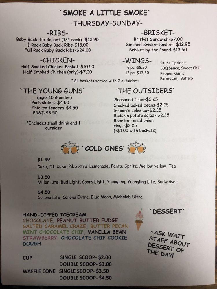 Menu at The Joint-BBQ, Wings & More, Eddyville