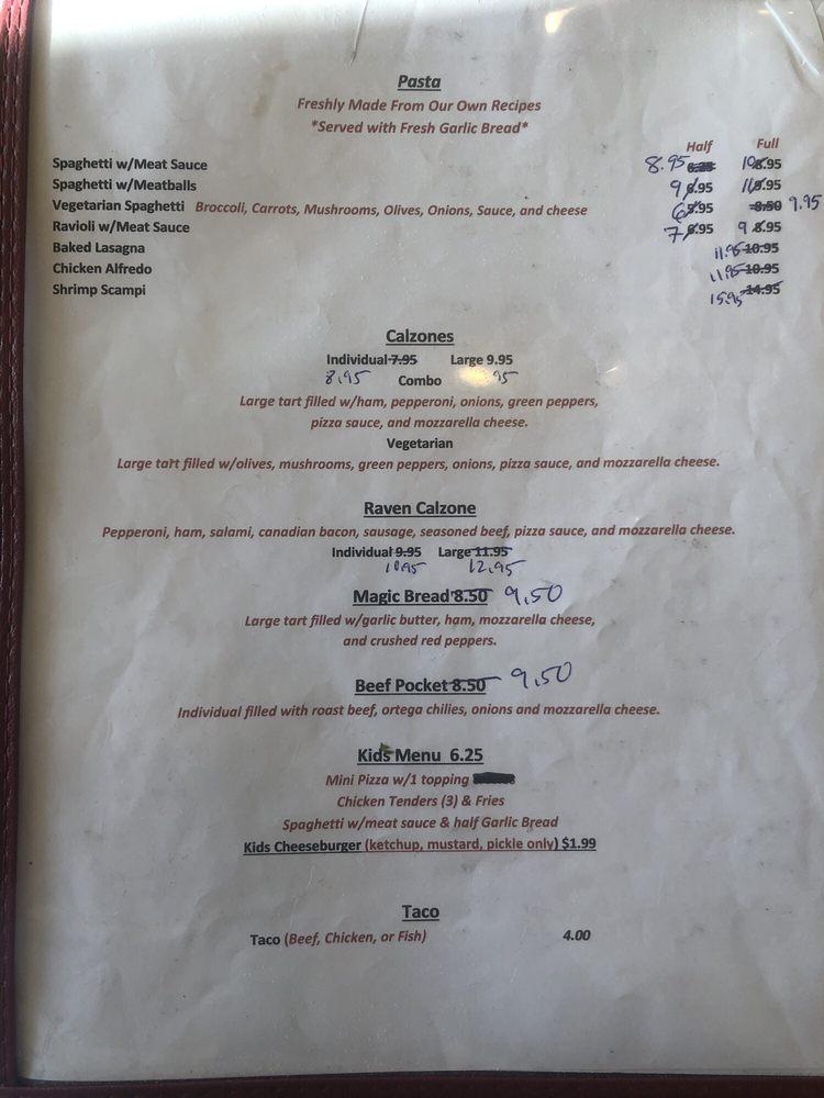 Menu at West Best Pizza Company pizzeria, California City