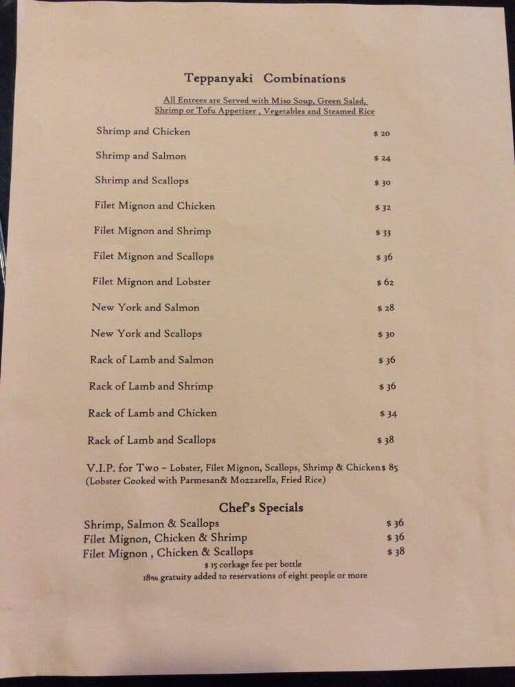 Menu at Bayfront Restaurant, Eureka
