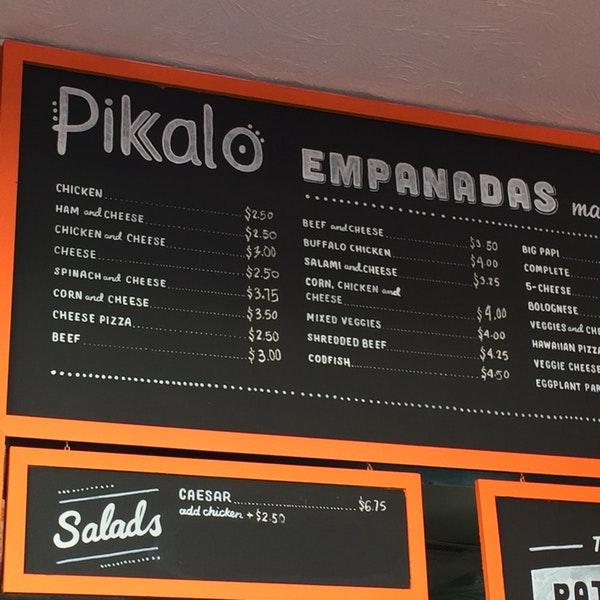 Menu at Pikalo JP restaurant, Boston, 360 Centre St