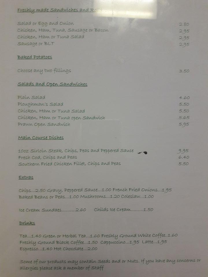 Menu at Rumpoles restaurant, Lurgan, Shopping Arcade