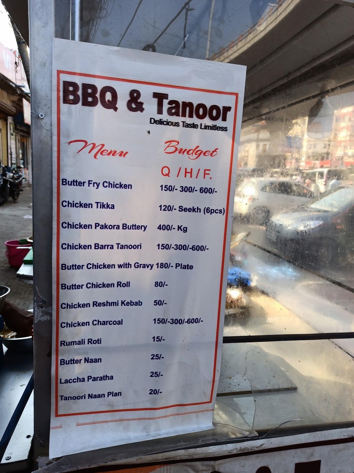 Menu at BBQ & Tanoor, Patna, Opp. Big Bazar G-3