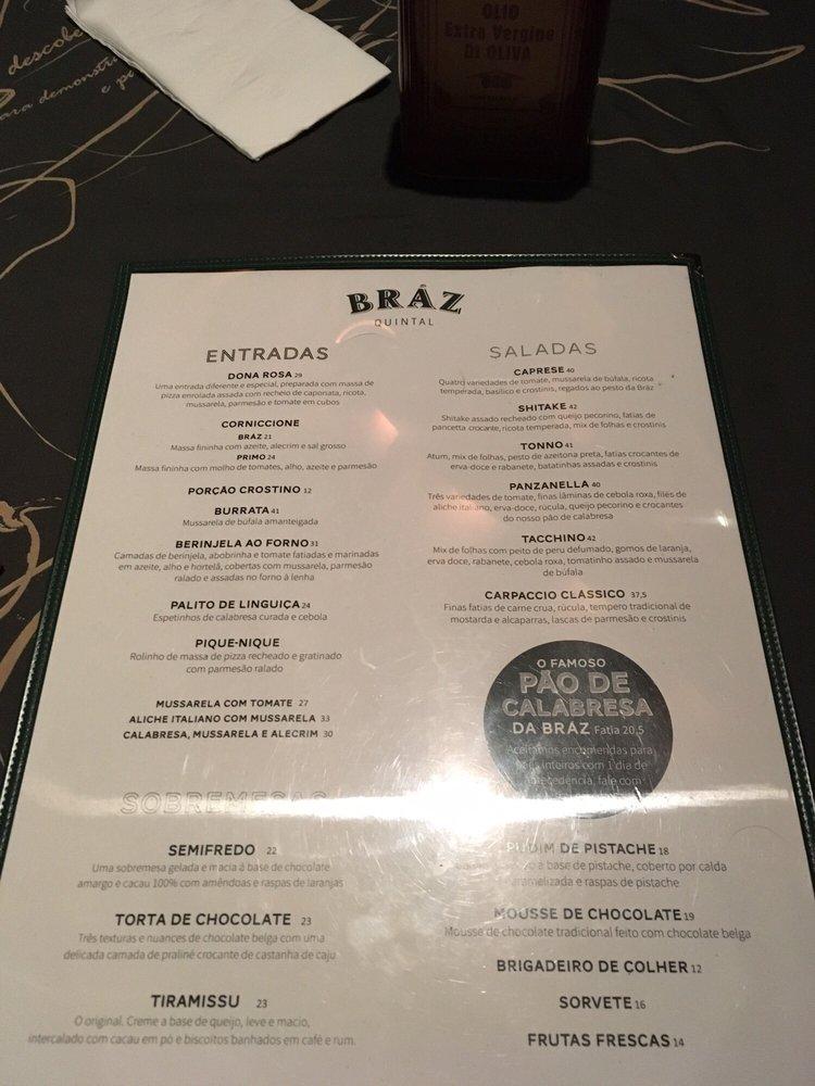 Menu em Bráz Quintal pizzaria, São Paulo, R. Gandavo