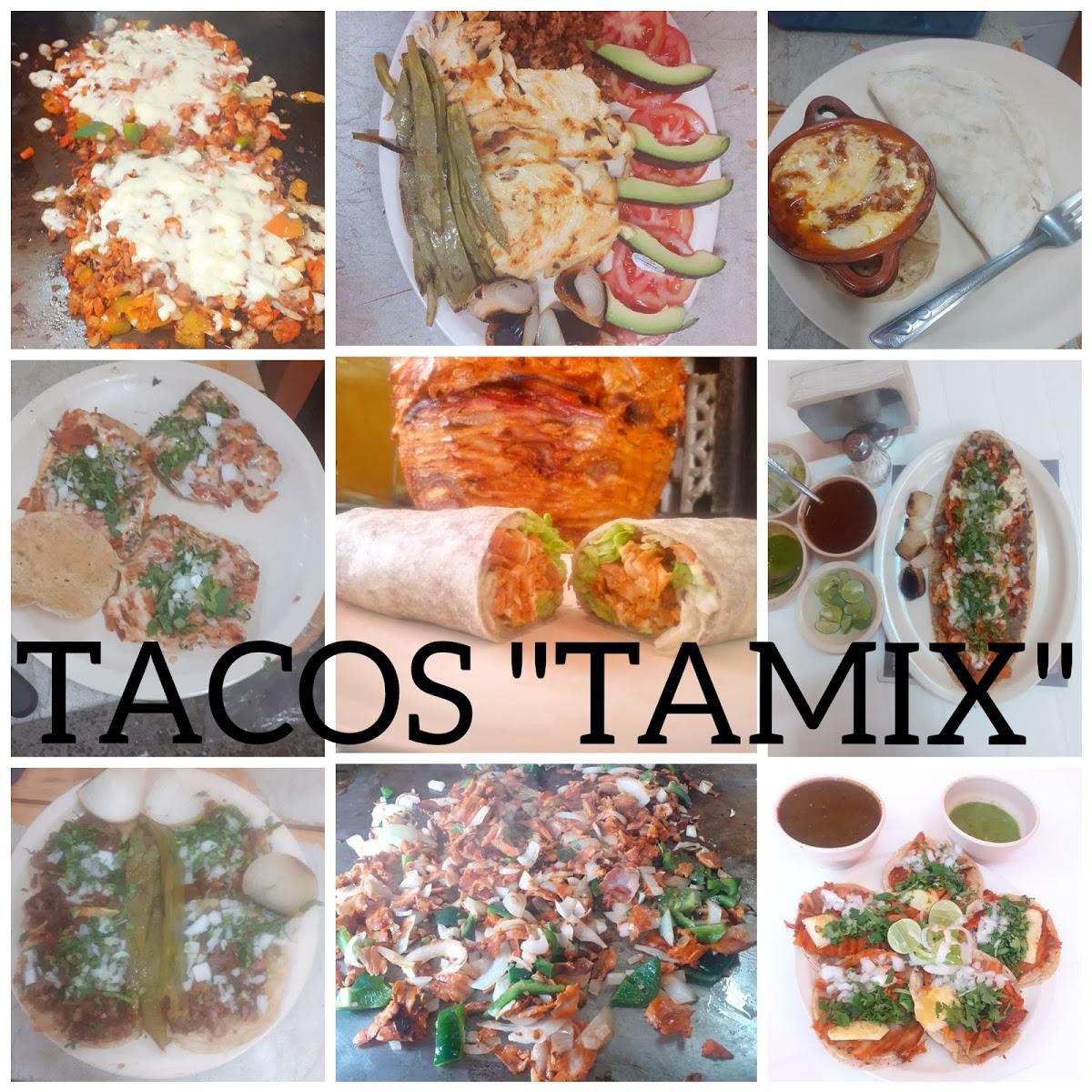 Menu at Tacos Tamix restaurant, Cuautitlan