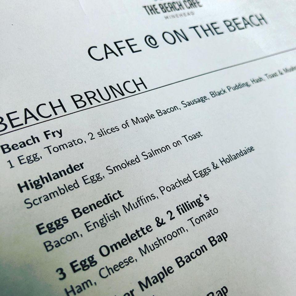 Menu at The Beach Hotel restaurant, Minehead
