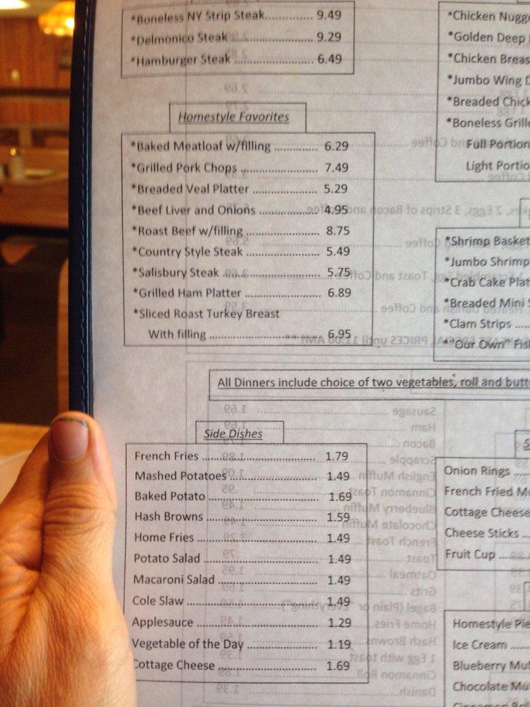 Menu at Kelly's Scenic View Restaurant, Everett, 504 E Main St