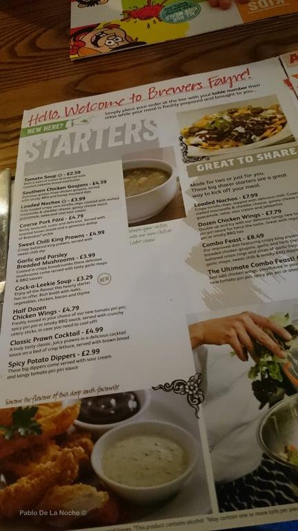 Menu at Cadgers Brae Brewers Fayre pub & bar, Polmont, Beancross Rd