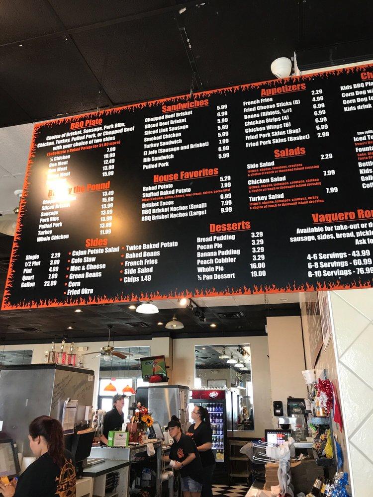 Menu at Texas Pit Stop - Galveston BBQ, Galveston