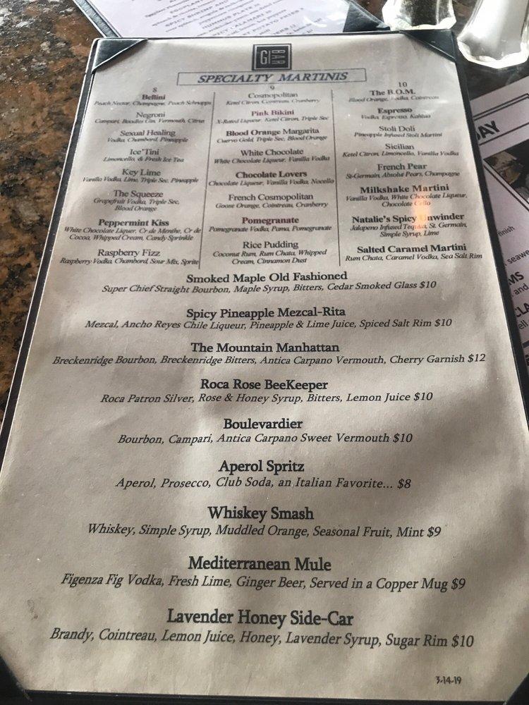 Menu at Giumarello's Restaurant & G Bar, Haddon Township