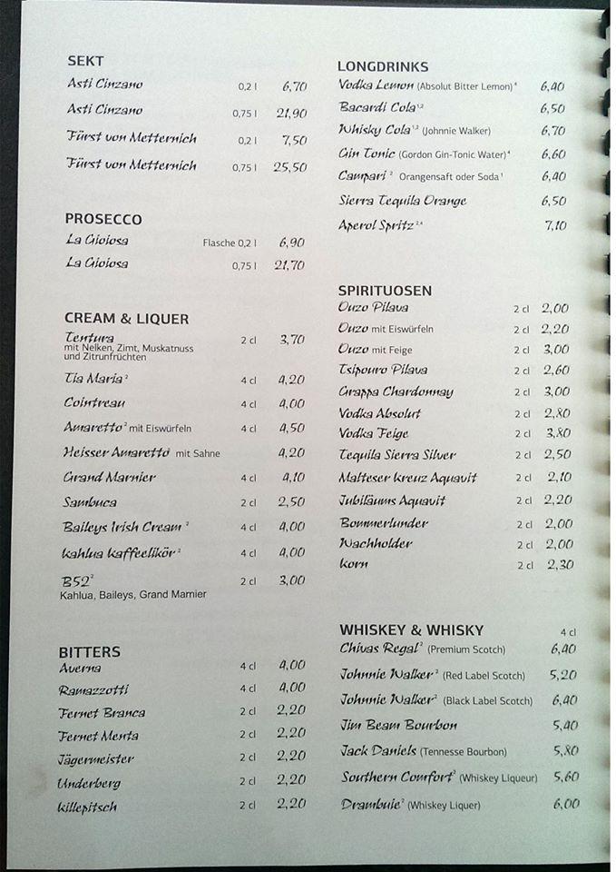 Speisekarte von Restaurant Leonidas, Bochum, Annastraße 25 Am ...