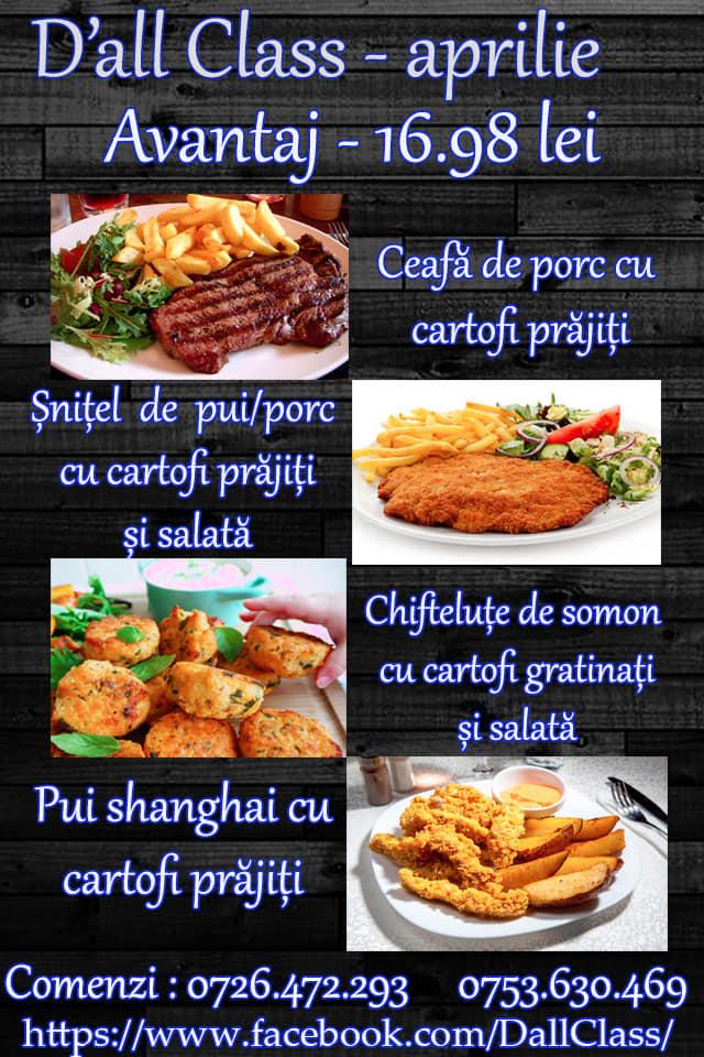 Menu at D'all Class, Călărași