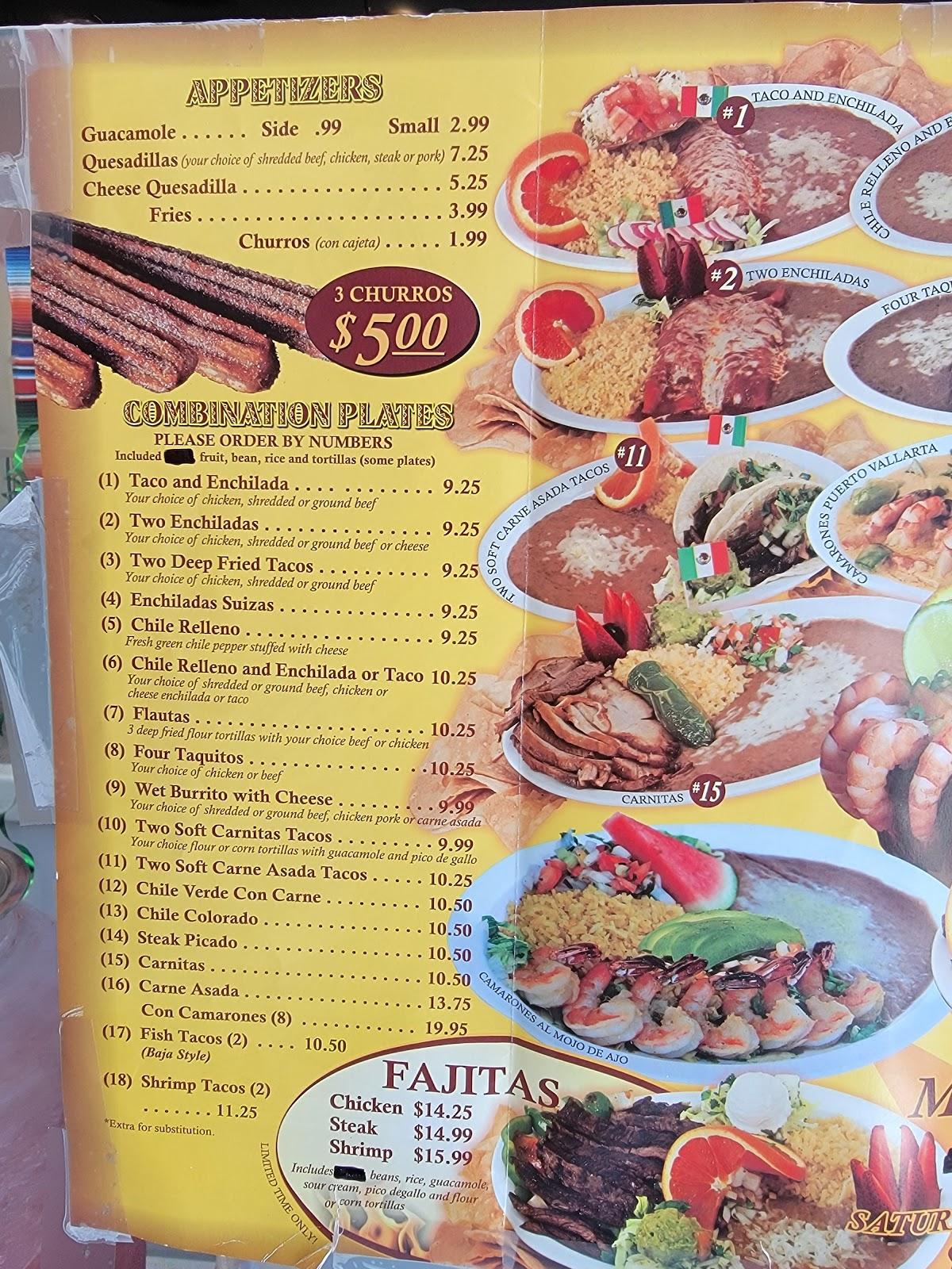 Menu at El Colima Mexican Grill restaurant, Jurupa Valley