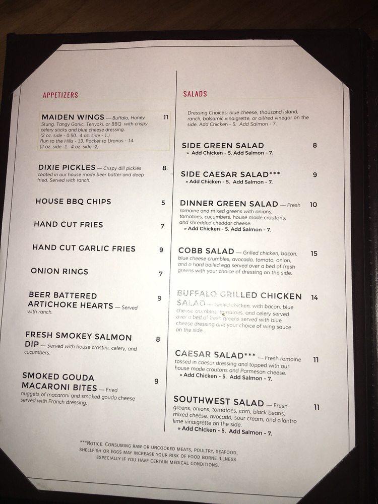 Menu at Parish Publick House Aptos, Aptos