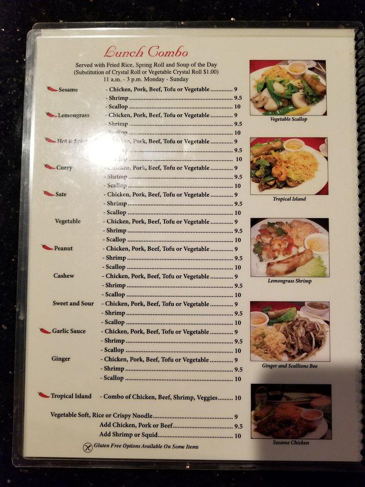 Menu at Young's Café Vietnamese Cuisine restaurant, Fort Collins