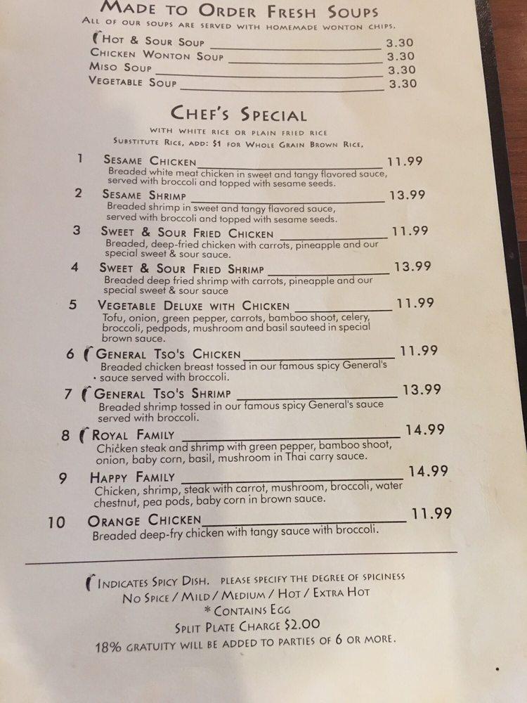 Menu at Apple Grill restaurant, West Bloomfield Township
