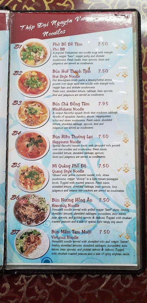 Menu at Bodhi Bowl restaurant, Sacramento