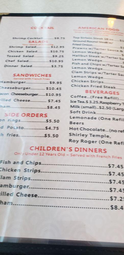 Menu at Gee's Family Restaurant, Prineville