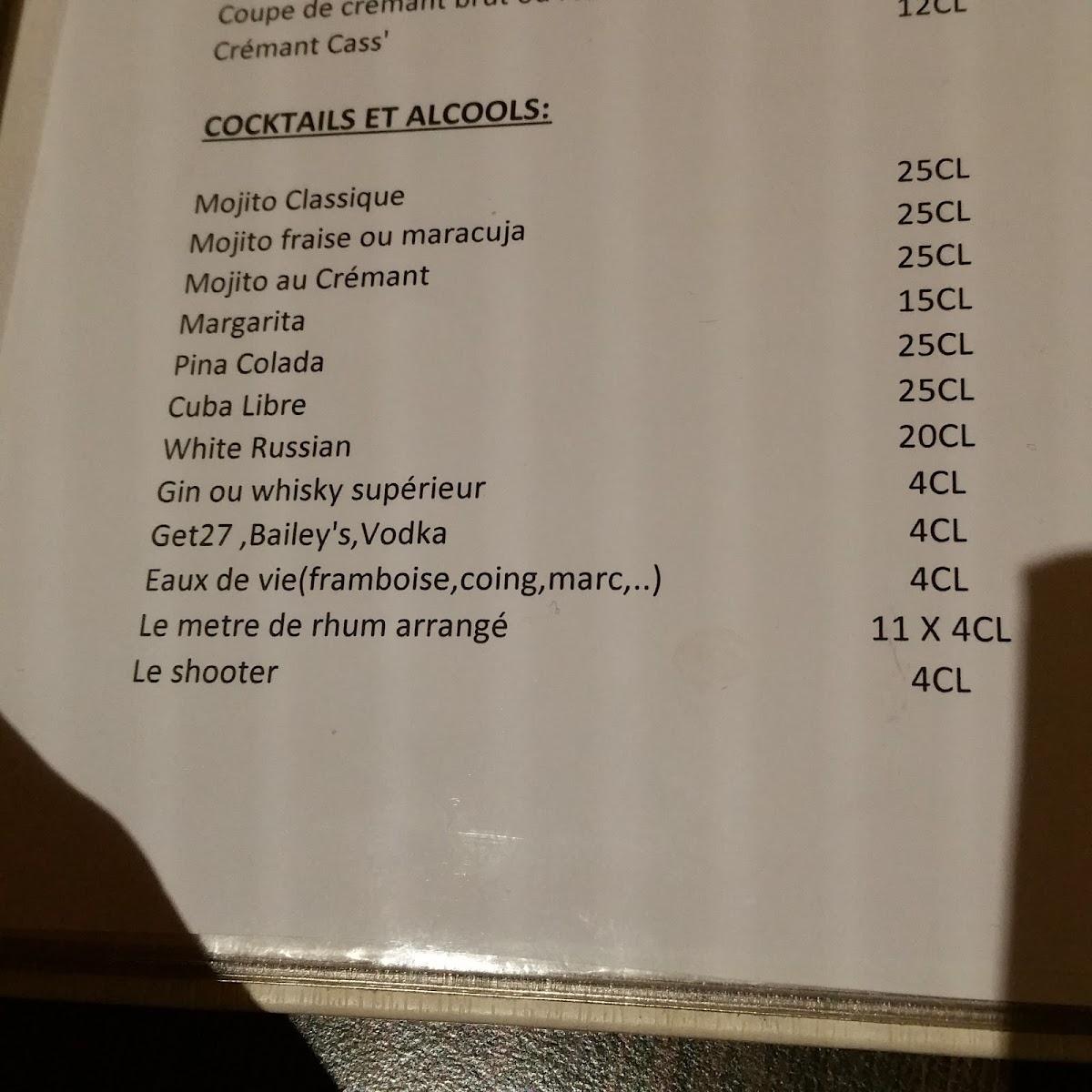 Menu at Le Grognard restaurant, Riquewihr