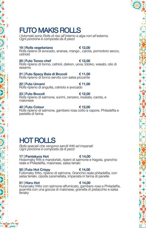 Menu da Al Castello ristorante, Brucoli