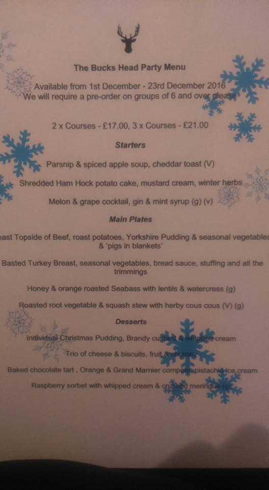 Menu at Bucks Head pub & bar, Meonstoke