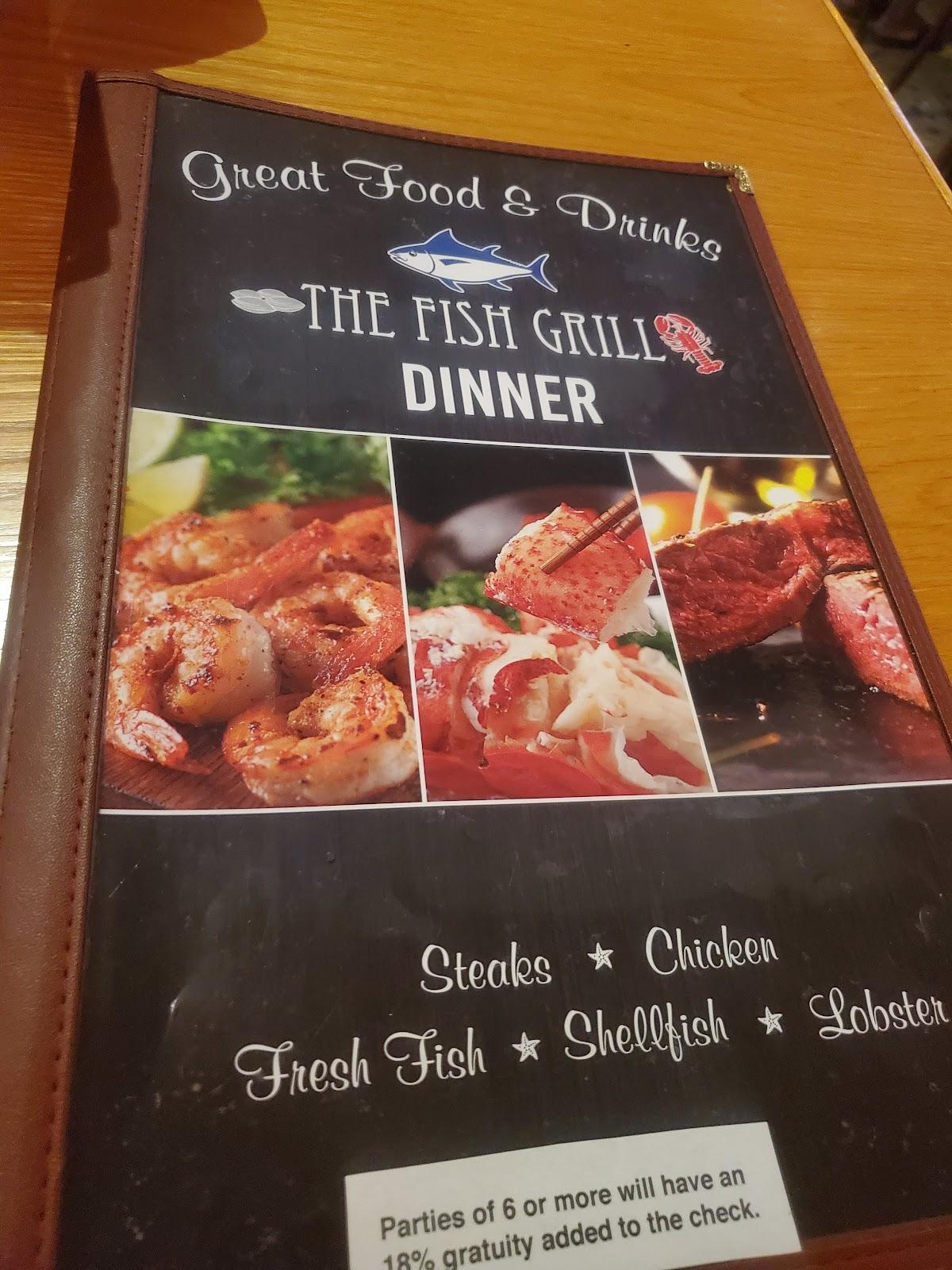 Menu at The Fish Grill restaurant, Dania Beach
