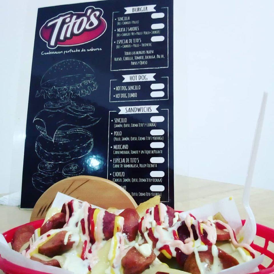 Menu at TiTO'S restaurant, Los Olivos