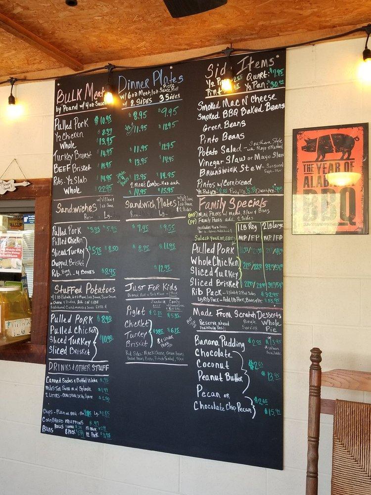 Menu at New Market BBQ, New Market