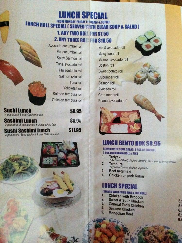 Menu at Kanpai Sushi Bar And Fusion, Jackson