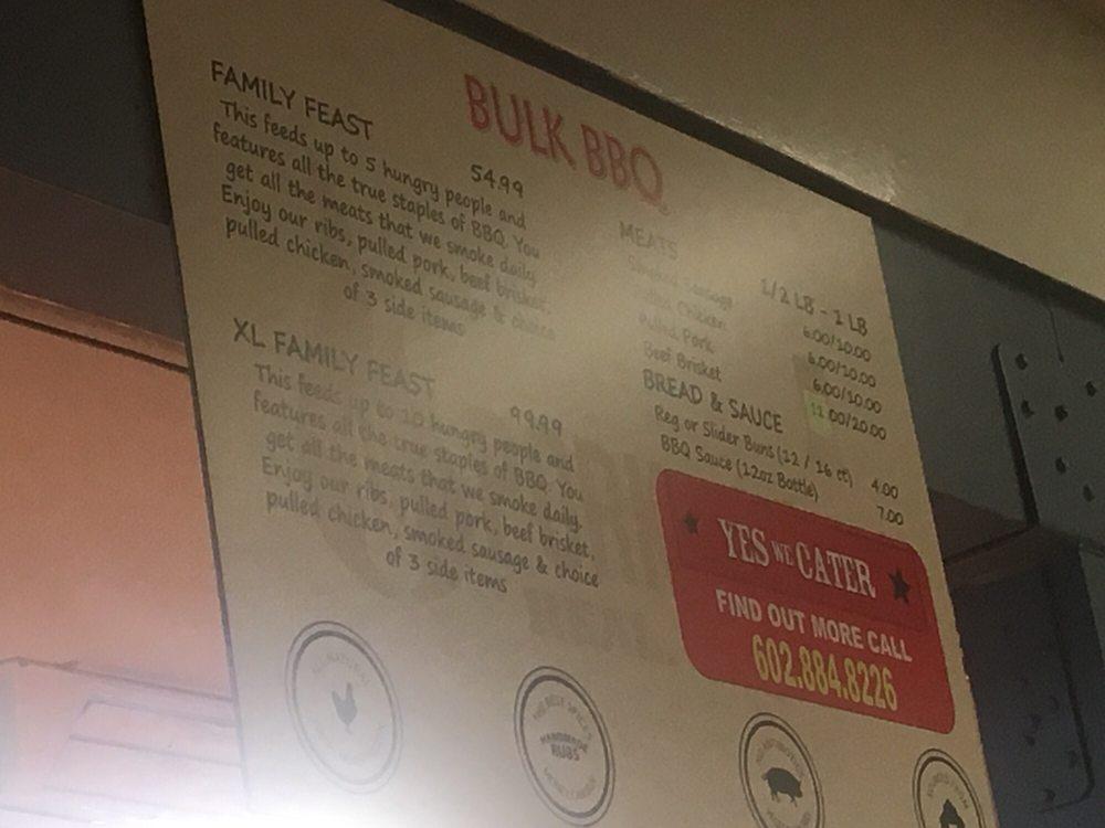 Menu at Pork on a Fork BBQ and Catering Deer Valley, Phoenix, W Deer ...