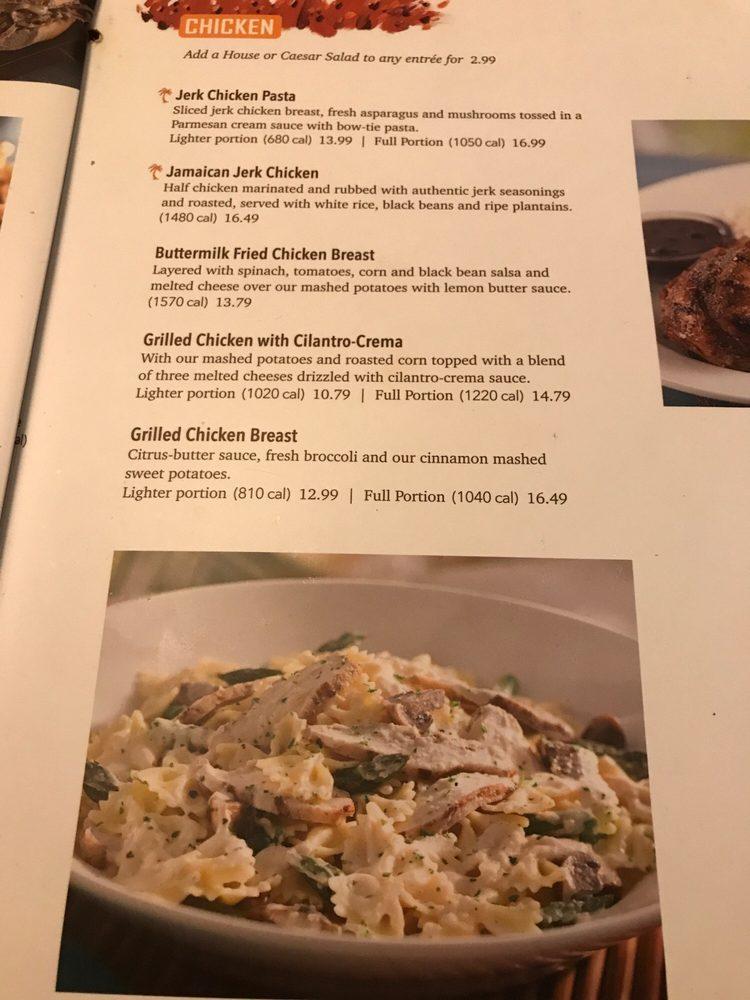 Menu at Bahama Breeze pub & bar, Memphis