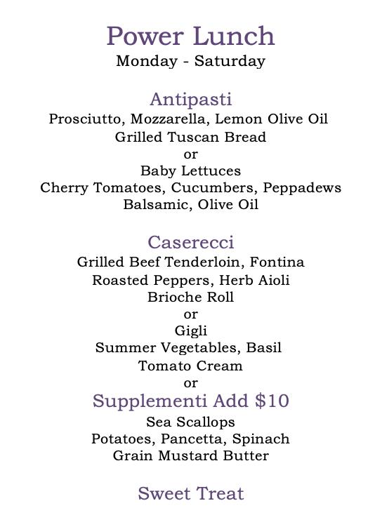 Menu at Davio's Northern Italian Steakhouse, King of Prussia
