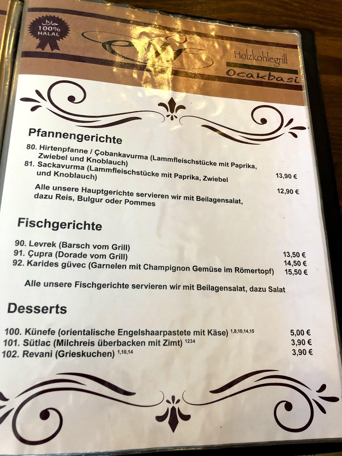 Speisekarte von Elif Restaurant, Metzingen