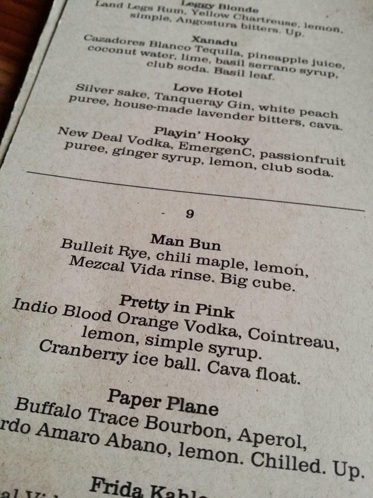 Menu at Tabor Tavern pub & bar, Portland, E Burnside St