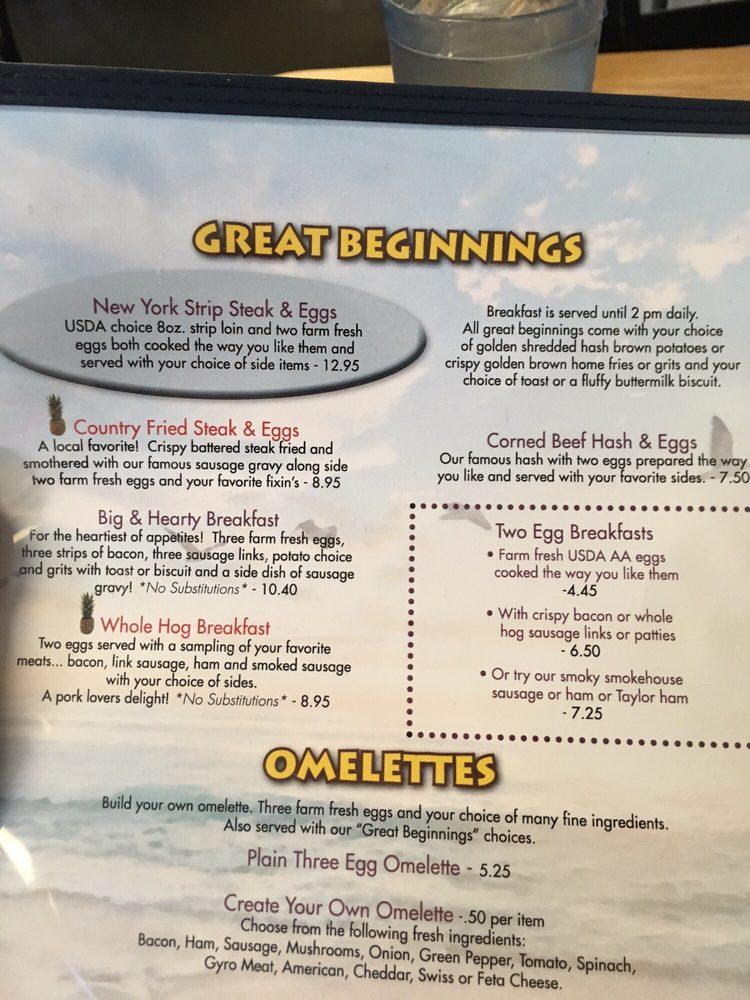 Menu at That Little Restaurant, Melbourne