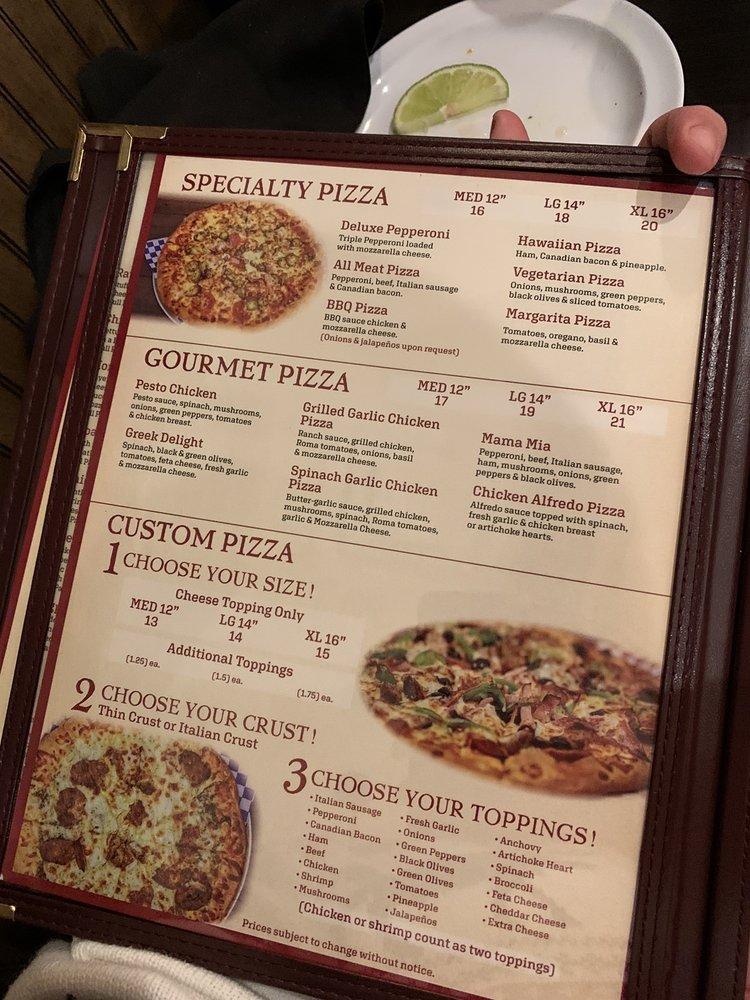 Menu at Adriatic Cafe Italian Grill, Katy