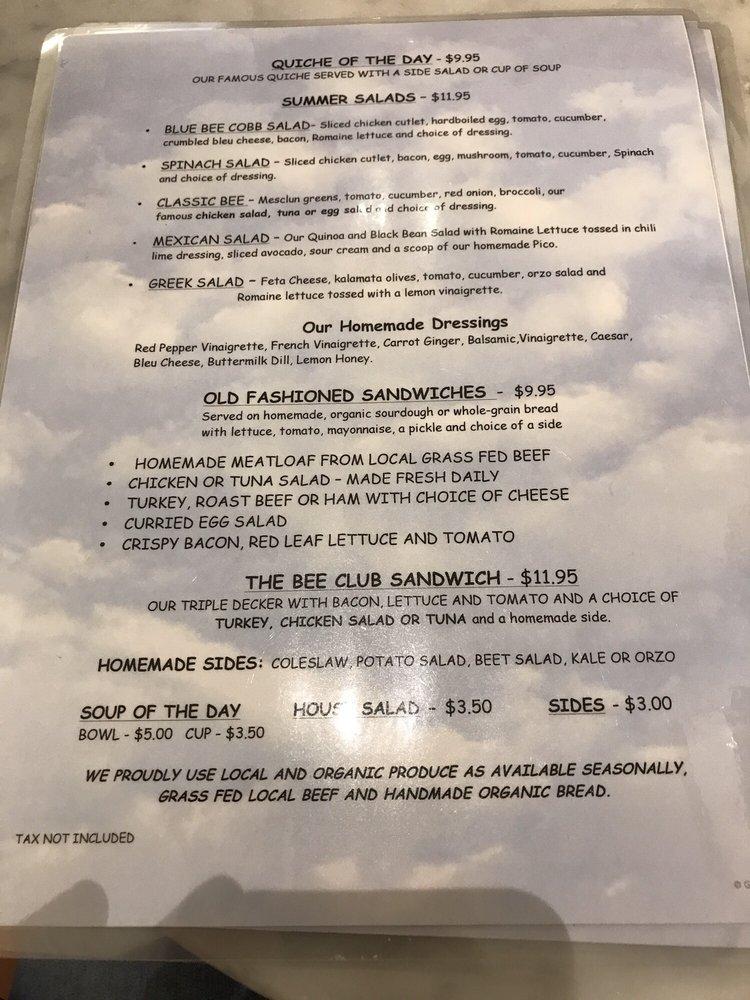 Menu at Blue Bee Cafe, Delhi
