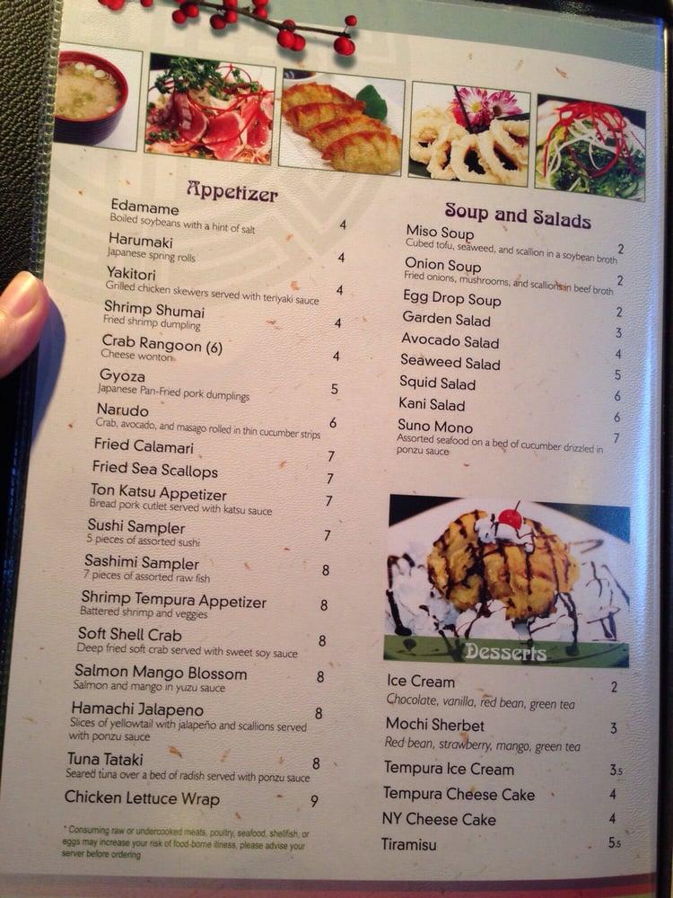Menu at Sumo Japanese Steakhouse & Sushi Bar, Biloxi, Beach Blvd #1