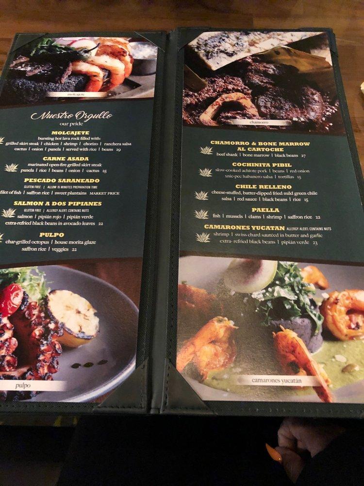 Menu at Verde Flavors of Mexico Ironworks restaurant, Indianapolis