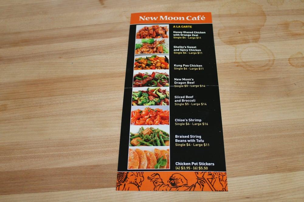 Menu at New Moon Cafe, Los Angeles, 735 S Figueroa St