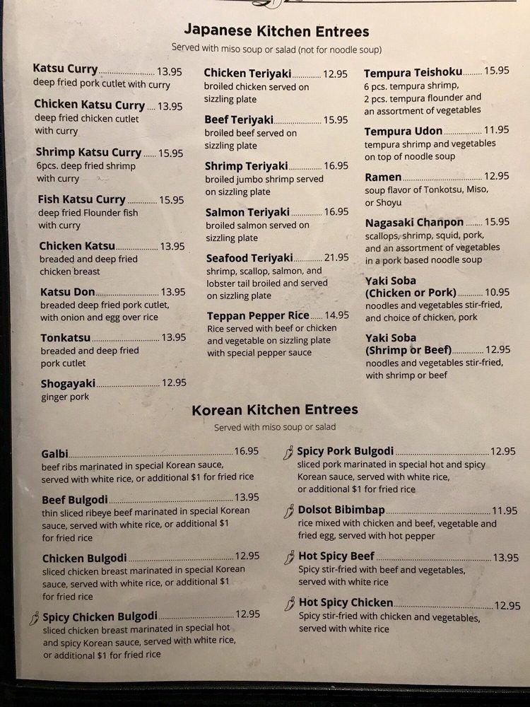 Menu at Wonderful Restaurant Asian Cuisine & Sushi Bar, Newport News