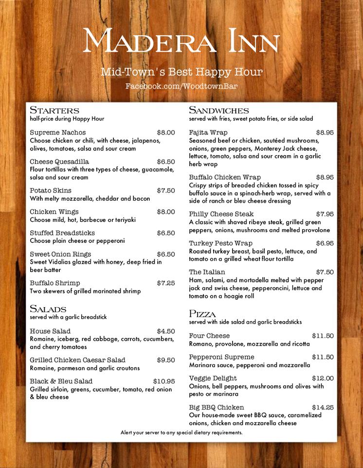 Menu at Red Bicycle Cafe, Ashland