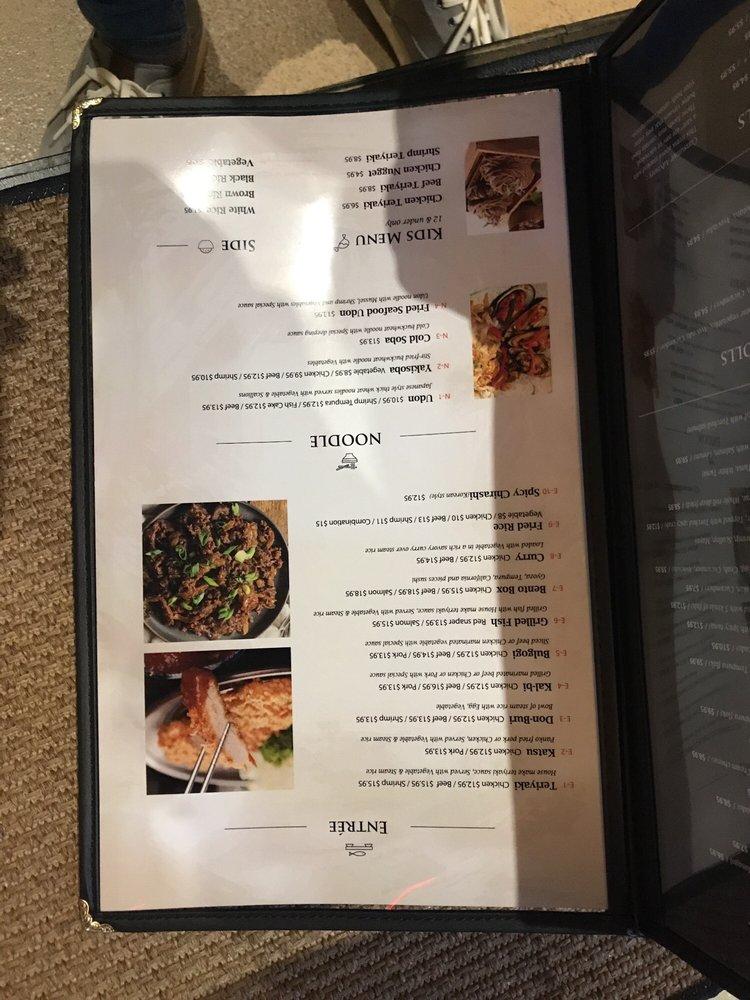 Menu at Sushi Master restaurant, Prospect