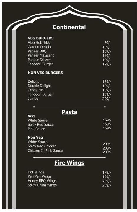 Menu at Mash Resto, Pune