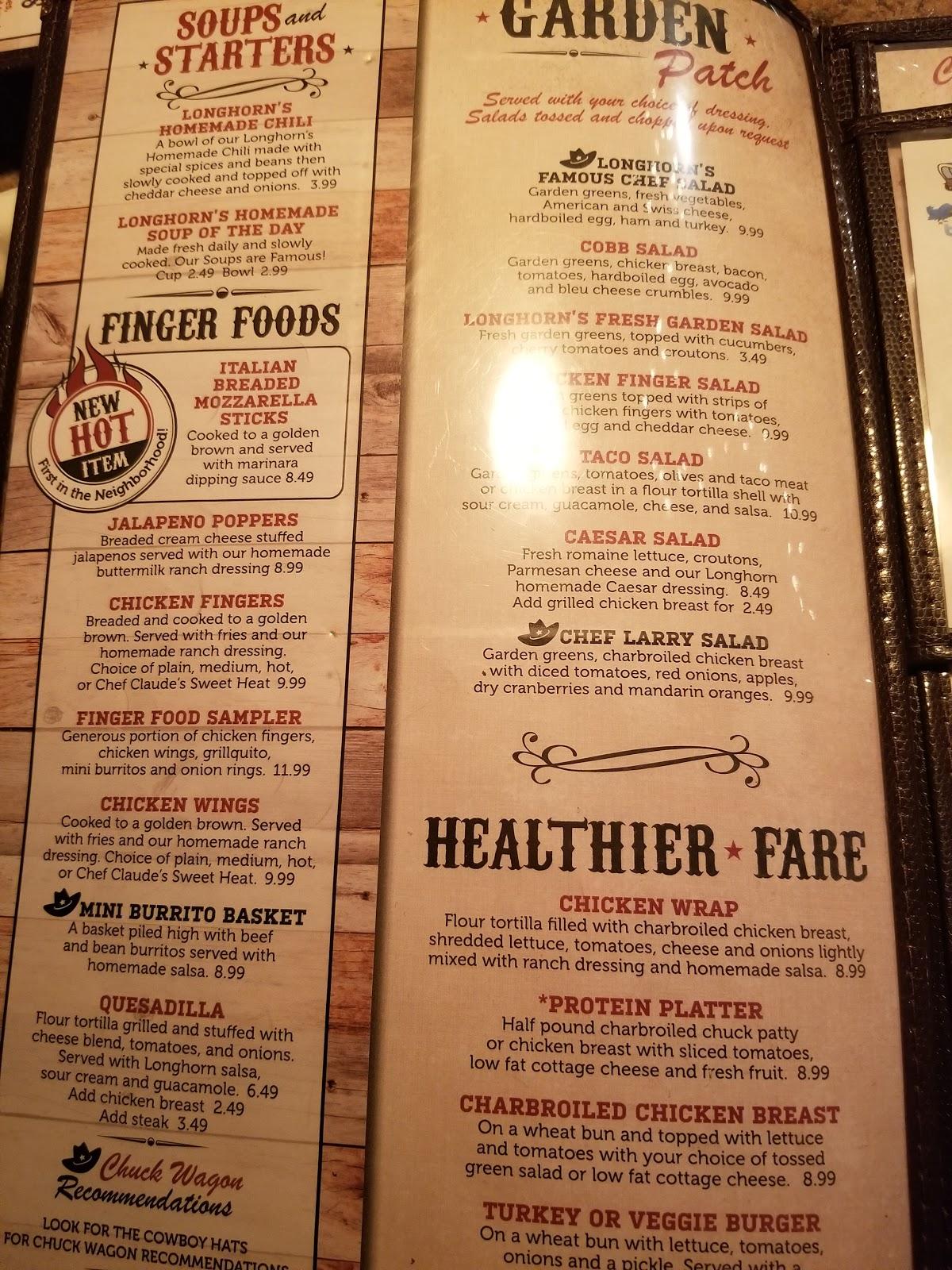 Menu at Chuck Wagon Restaurant, Las Vegas