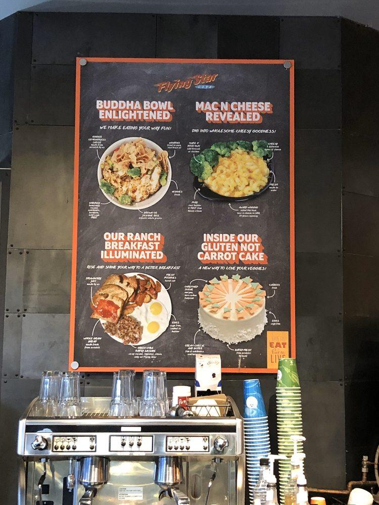 Menu at Flying Star Cafe, Albuquerque, Juan Tabo Blvd NE