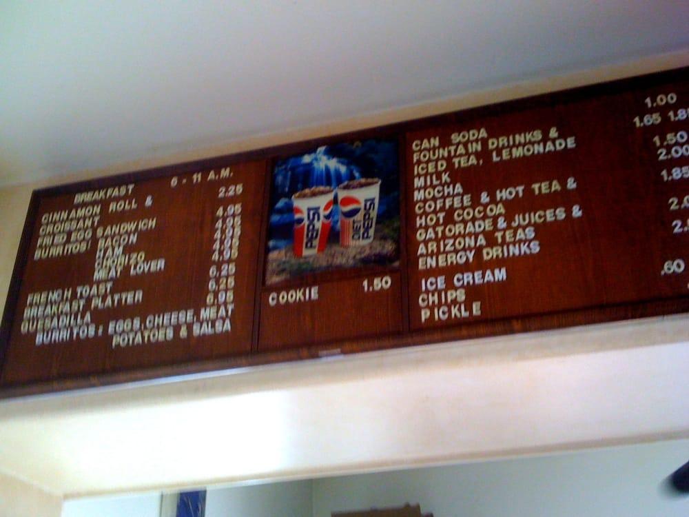 Menu at Scottie's restaurant, Basalt